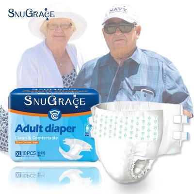 China Anti-Leak 3D Leak Prevention Channel Adult Diapers for Elderly Incontinence by SnuGrace for sale