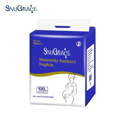 China Maternity Cleaning Products SnuGrace Wingless Disposable Postpartum Pads Free Samples for sale