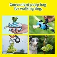 China Customized Color 200 Pet Trash Bag One Roll Dog Waste Station Bag Pet Poop Waste Bags for sale
