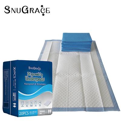 China SNUGRACE Customizable Incontinence Pads Adult Disposable Underpad for Incontinence for sale