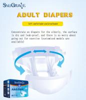 China 3D Leak Prevention Channel Disposable Adult Diaper Wholesaler Breathable Hypoallergenic for sale