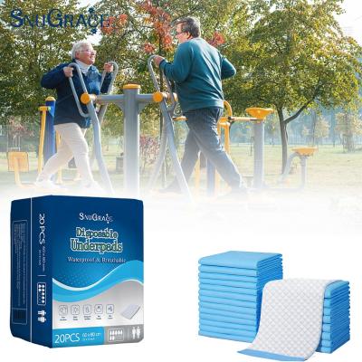 China SnuGrace Disposable Incontinence Mattress Underpad for Elderly Safe Non-Toxic Medical for sale