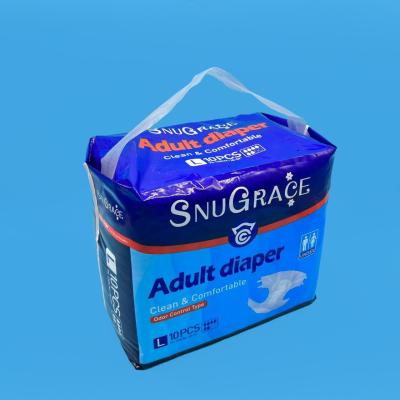 China Hospital High Absorbent Printed Adult Diapers with Soft Nowoven Frabic Top sheet for sale