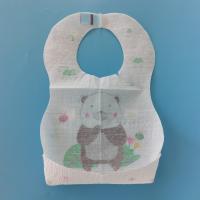 China Printed Non Woven Fabric Disposable Waterproof Eating Bibs for Childrens and Babies for sale