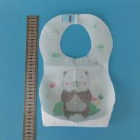 China Printed Non Woven Fabric Disposable Waterproof Eating Bibs for Childrens and Babies for sale