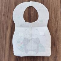 China Printed Non Woven Fabric Disposable Waterproof Eating Bibs for Childrens and Babies for sale