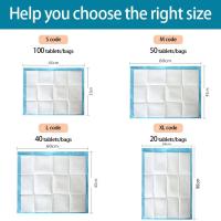 China Fluff pulp SAP Non woven fabric Tissue PE Waterproof Pet Mat Diaper for Puppy Training for sale
