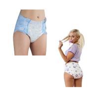 China Wholesome Disposable ABDL Adult Diaper Fluff Pulp and Cute Cartoon Print Included for sale