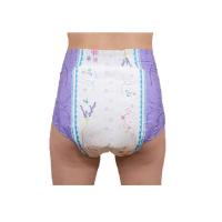 China Wholesome Disposable ABDL Adult Diaper Fluff Pulp and Cute Cartoon Print Included for sale
