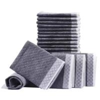 China Non-woven Fabric Bamboo Fiber Carbon Charcoal Pet Underpad Training Pad 60*90 for Puppy for sale