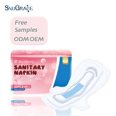 China SNUGRACE Winged Design Ultra-Thin Cotton Sanitary Napkins for Lady Acceptable OEM ODM for sale