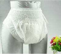 China Highly OEM ODM Soft Breathable Cotton Topsheet Pants Diapers with Original Woven Design for sale