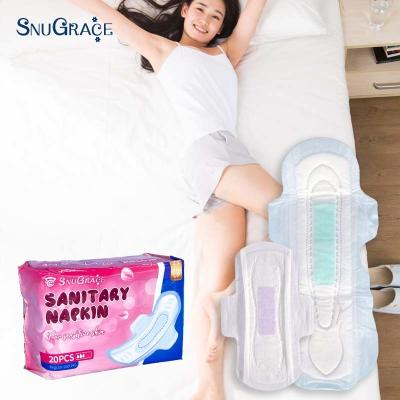 China Cotton SnuGrace Negative Ion Core Women's Sanitary Napkin for Night Cotton Material for sale