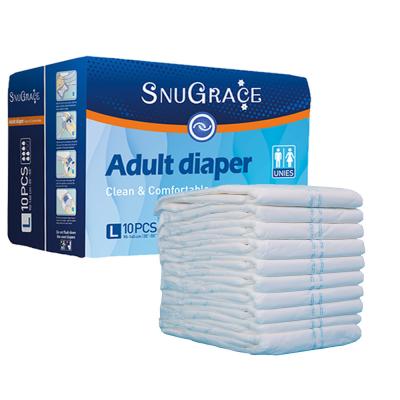 China Fluff Pulp Plain Woven Unisex Elderly Senior Incontinence Adult Disposable Adult Diaper for sale