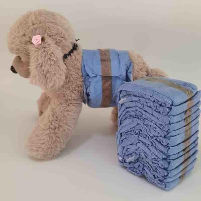 China Male Dog Diaper with Soft Non-woven Top Sheet and Adjustable Humidity Indicator Included for sale