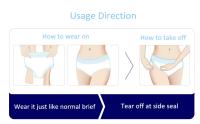 China Disposable Menstrual Underwear for Women 2023 Wholesome Absorbent Underwear S.M.L for sale