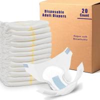 China Printed OEM ODM Acceptable 6000ml Big Adult Diaper with 3D Leak Prevention Channel for sale