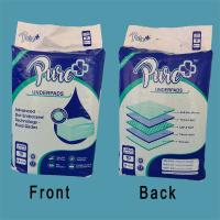 China Customized Color 5ply Core 60x90 Absorbent Pad Incontinence Underpad Cotton Surgical Pad for sale