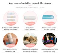 China Adult Private Label Organic Cotton Clean Point Tampons for Female Health Care Product for sale