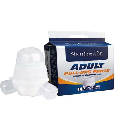 China Customized Soft Breathable Incontinence Adult Diaper with Dry Surface Absorbent Pants for sale