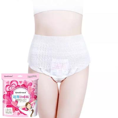 China Breathable Dry Care Disposable Menstrual Pants for Women Super Absorbent and Organic for sale