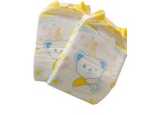 China PE Backsheet Disposable Printed 3D Leak Prevention Channel Diaper with USA Fluff Pulp for sale
