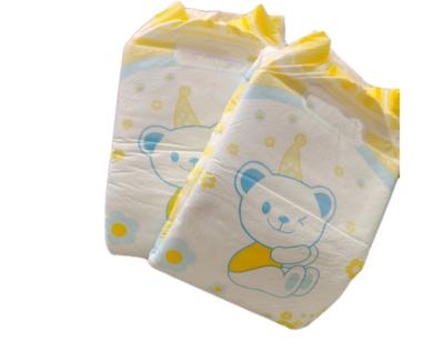 China PE Backsheet Disposable Printed 3D Leak Prevention Channel Diaper with USA Fluff Pulp for sale