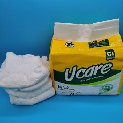 China Customized Disposable Adult Panty Diaper Brief Pants with Soft Breathable Top Sheet for sale