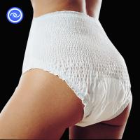 China White Printed Incontinence Products Adult Pull Diaper XL Size 1000ML with Fluff Pulp for sale