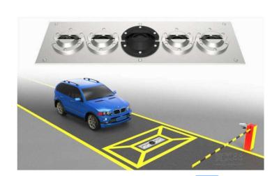 China Durable Explosive Detector Under Vehicle Inspection System With Car Plate Recognition for sale