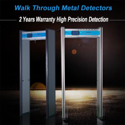 China Adjustable Full Body Metal Detectors Walk Through Door Frame 6 Zones AC110V~240V for sale