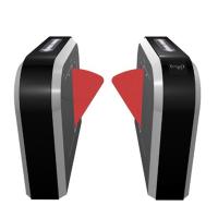 China Wing Flag Entrance Turnstile Barrier Gate Access Control System Anti Breakthrough for sale