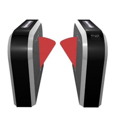 China Wing Flag Entrance Turnstile Barrier Gate Access Control System Anti Breakthrough for sale