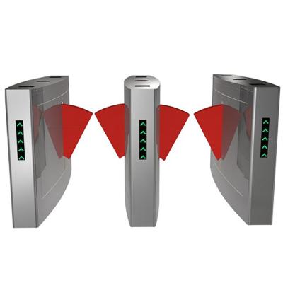 China Security RFID Card Turnstile Access Control System Optical Slim Swing Turnstile for sale