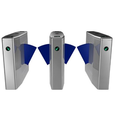 China High Speed Access Control Turnstile Gate , RFID Card Flap Barrier Gate Bridge Type for sale