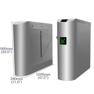 China Esd Fingerprint Rfid Sliding Tripod Pedestrian Turnstile Gate Mechanical Antipinch Function for sale