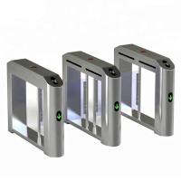 China Security Flap Entrance Automatic Turnstiles Electronic Fingerprint High Sensitivity for sale