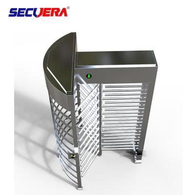 China 120 degree single channel automatic RFID access control full height turnstile barrier gate for sale