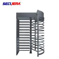 China RFID card integrated motorised 304 stainless steel full height high entry exit turnstile barrier gate for sale