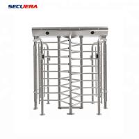 China Shenzhen 120 degree double channel automatic RFID access control full height turnstile Barrier gate for sale