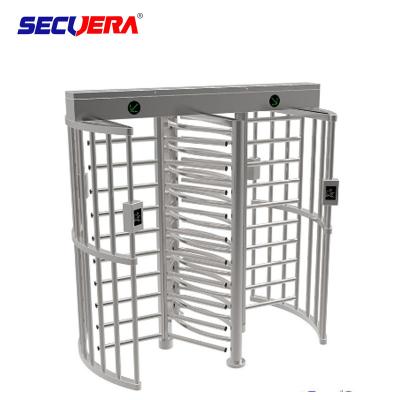 China Biometric Rotor Turn Style Security Turnstile Gate Stainless Steel Full Height for sale