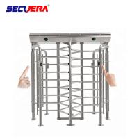 China Stainless Steel Pedestrian Control Security Full Height Turnstile Barrier Gate for sale