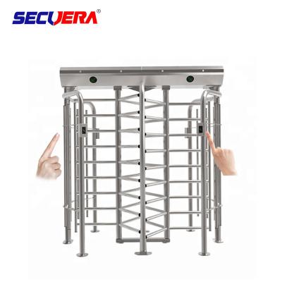 China Stainless Steel Pedestrian Control Security Full Height Turnstile Barrier Gate for sale