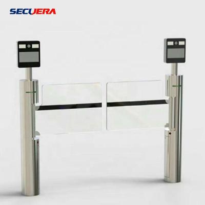 China Security Access Control Full Height Sliding Gate With Acess Control Turnstile Barrier Gate for sale