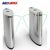China Latest QR code Coin operated RFID Reader control flap turnstile security gate for sale