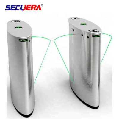 China Latest QR code Coin operated RFID Reader control flap turnstile security gate for sale