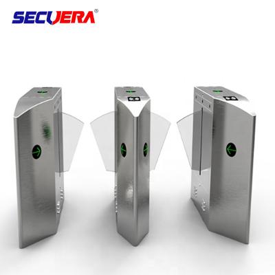 China Flap type automatic turnstile control board access control barcode wing turnstile for public transport for sale