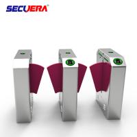 China Smart Retractable Flap Barrier Gate Turnstile Security Subway Wing Gate for sale