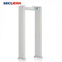 China 6 Detecting zone arched door frame walk through body scanner metal detector for sale