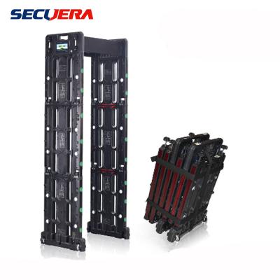 China easy taking Portable 255 Sensitivity 24 Zones walk through metal detector door for sale